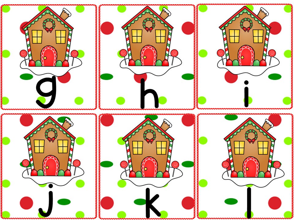 Gingerbread Letter and Number Games, Gingerbread Preschool Math ...