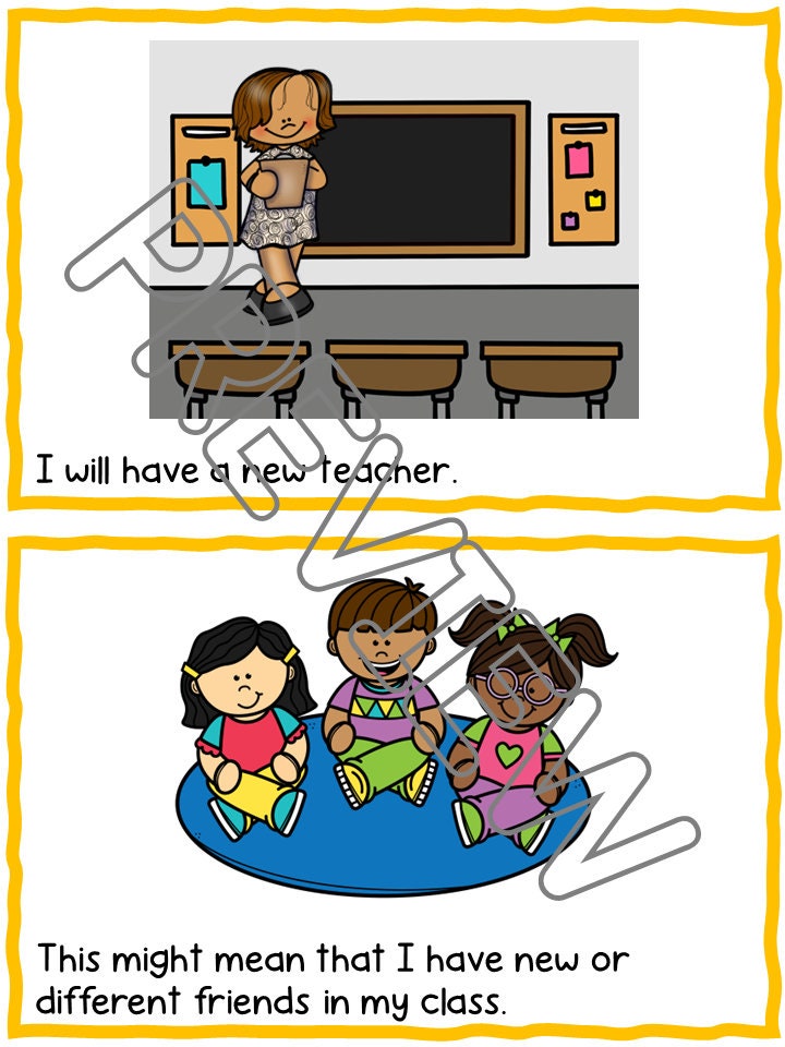 New School Year Social Skills Story, New Grade, New Classroom, New ...