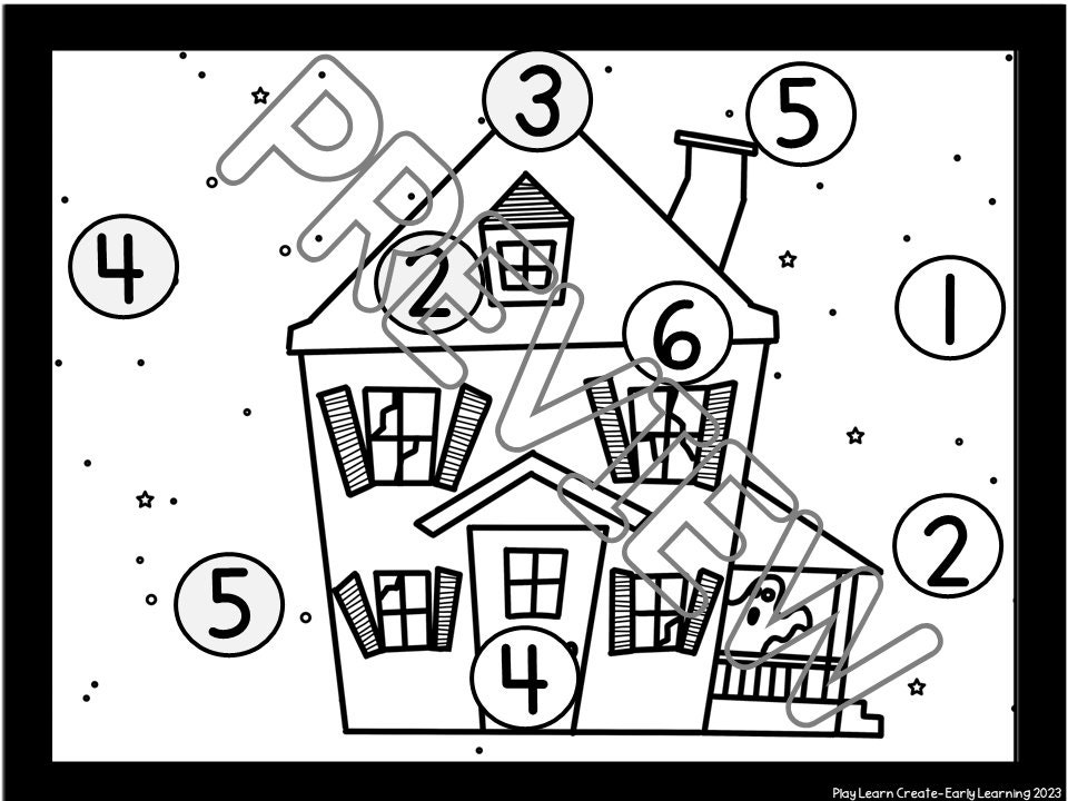 Halloween Roll and Cover Math Game for Preschool, Prek, and ...