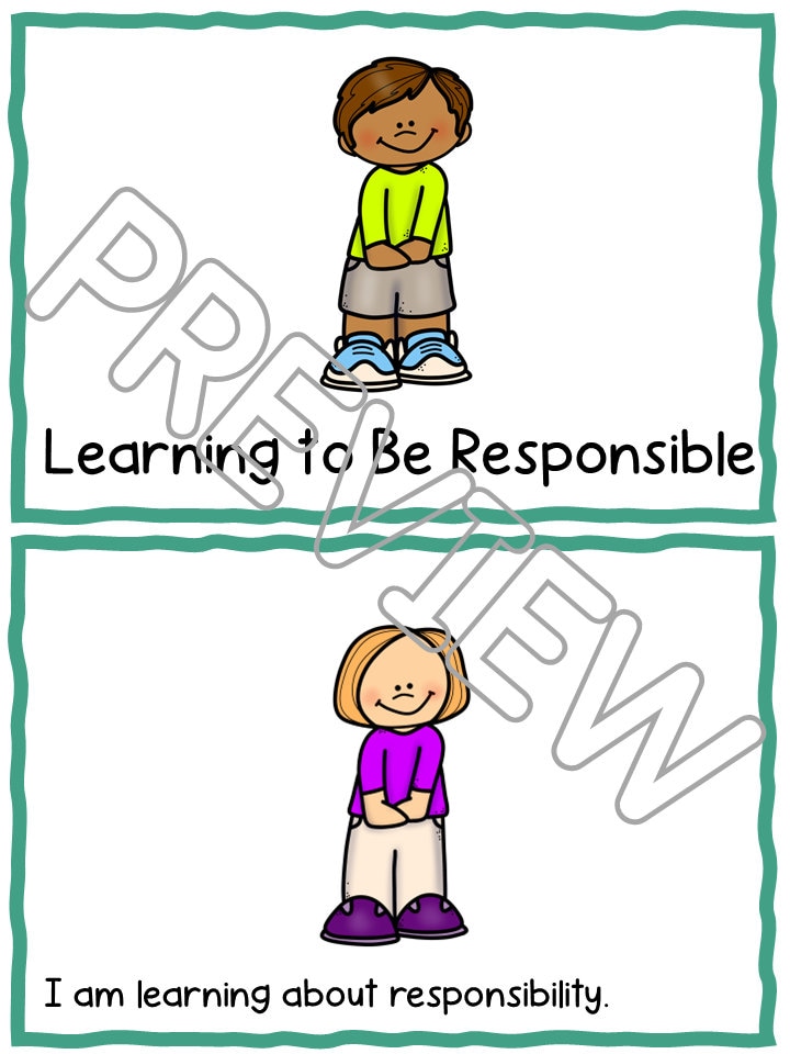 Responsibility Social Skills Story, Being Responsible Lesson ...