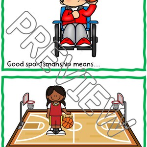 Good Sportsmanship Social Skills Story, Playing Sports Social Skills ...