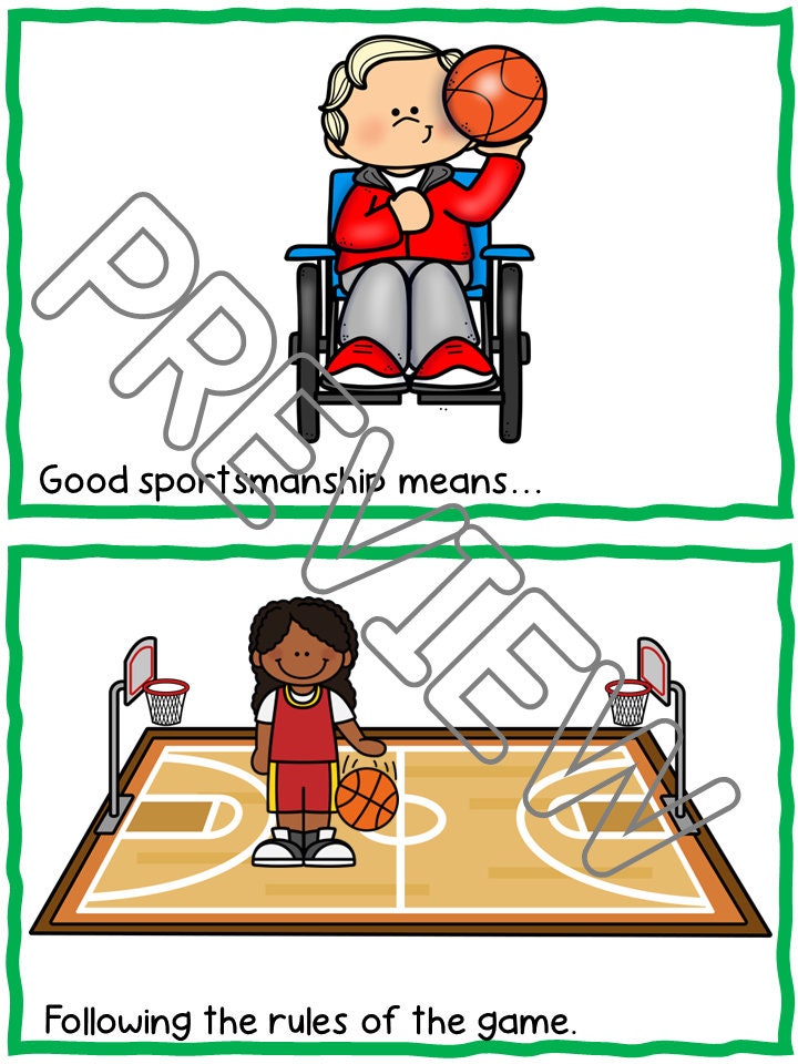 Good Sportsmanship Social Skills Story, Playing Sports Social Skills ...