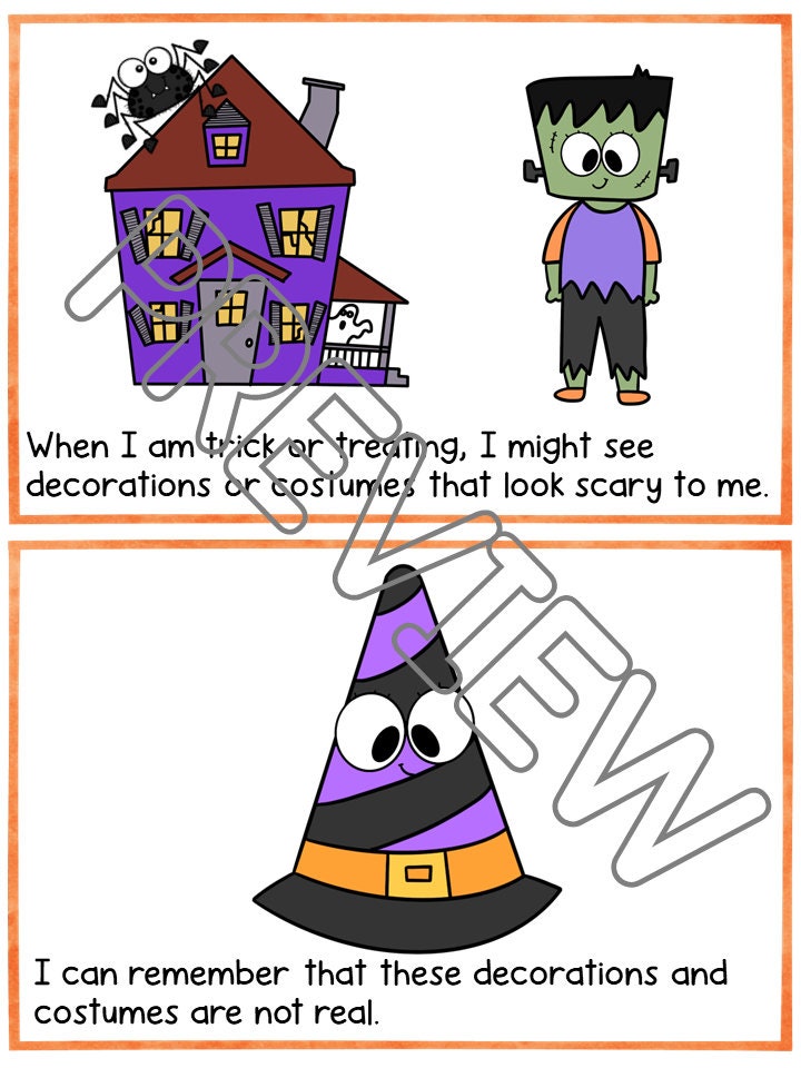 Trick or Treating Social Skills Story, Halloween Social Skills Story ...
