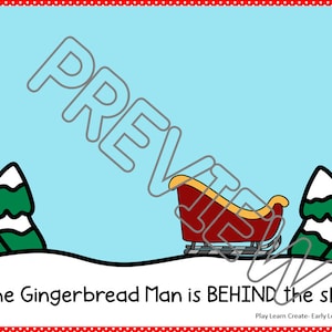 Gingerbread Man Interactive Book, Gingerbread Man Prepositions ...