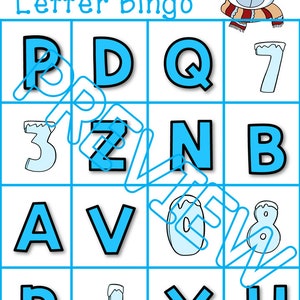 Winter Theme Bingo Game, Number Bingo, Letter Bingo, Toddler Games ...