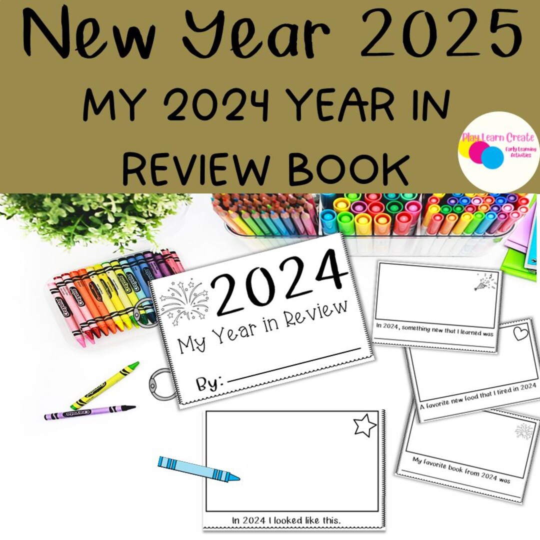 New Year 2025 Book for Kids, New Year Activity, 2024 Year in Review ...