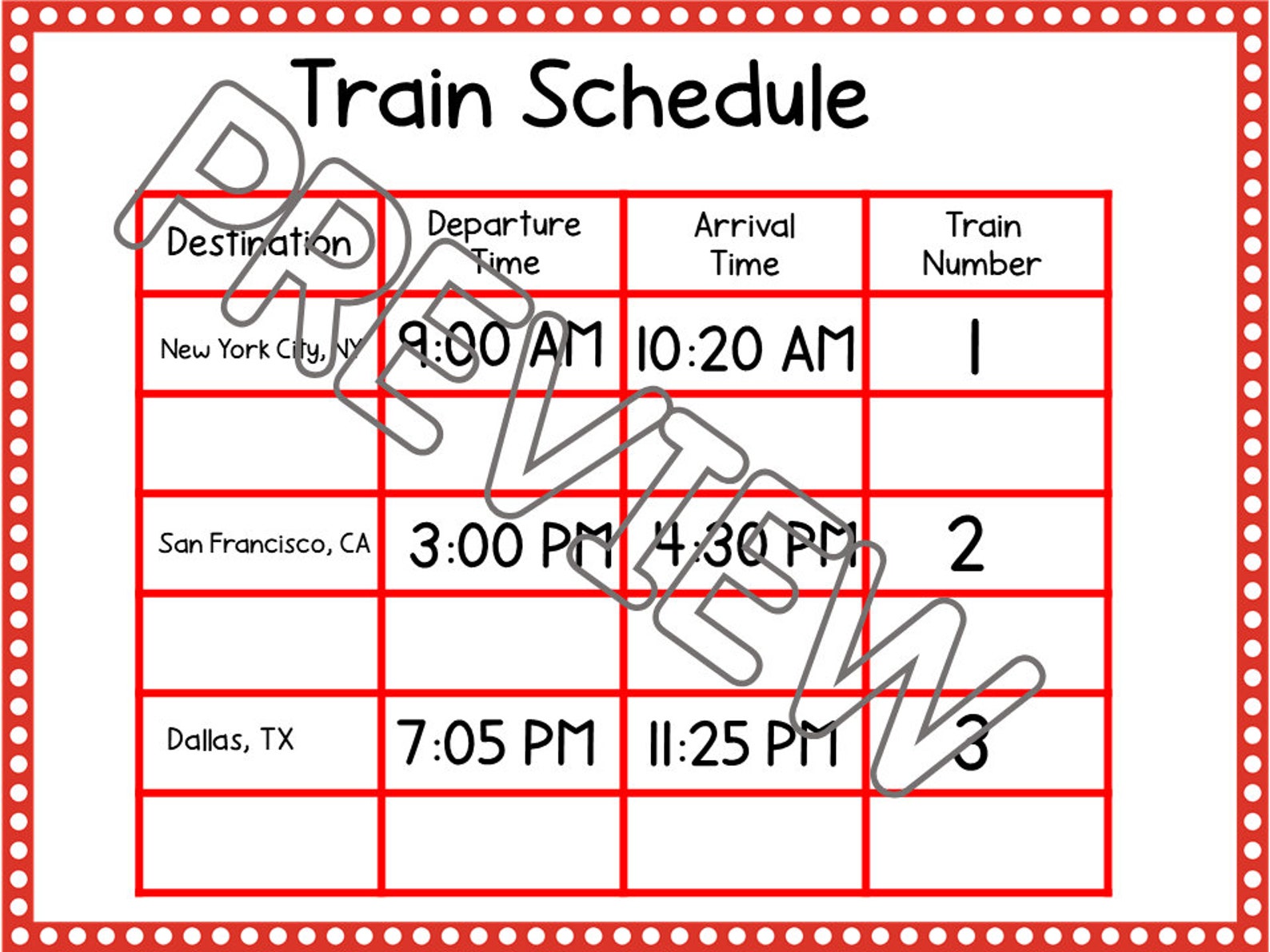 Train Station Dramatic Play Pretend Play Printable Play Kit - Etsy