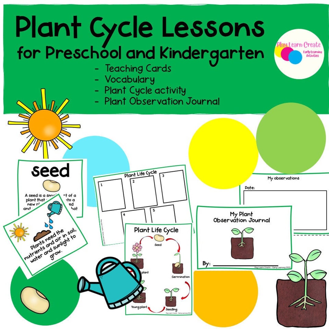 Plant Cycle Lesson, Printable Plant Cycle Lessons, Spring Lessons for ...