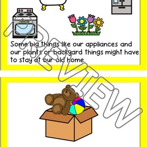 Moving Social Skills Story, Printable Social Story, New House Story ...