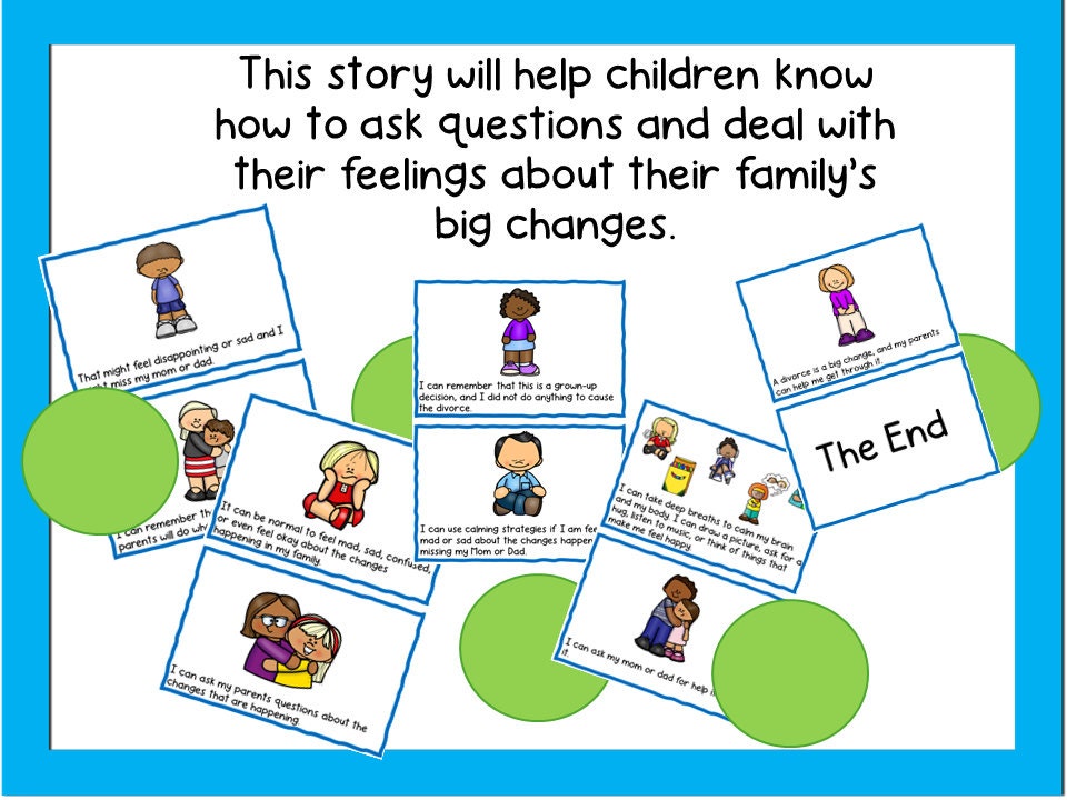 Divorce Social Skills Story, Family Change Story, Social Emotional ...