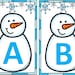 Winter Letter Cards, Winter Number Cards, Preschool Learning Activities ...