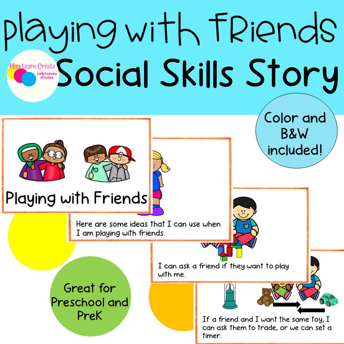 Friendship Social Skills Stories, Bundle of Social Skills Stories ...