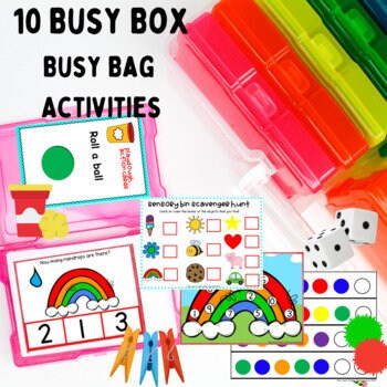 Busy Box Bundle, Preschool Busy Bags, Preschool Busy Box, Preschool ...