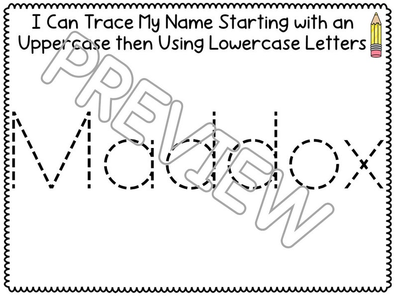 Personalized Printable Name Workbook, Custom Name Book, Printable ...