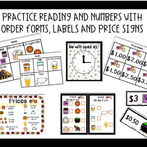 Spooky Cafe Dramatic Play, Halloween Pretend Play Set, Preschool ...