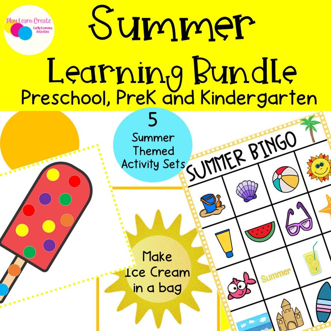 Summer Learning Activities for Preschool, Printable Summer Activities ...