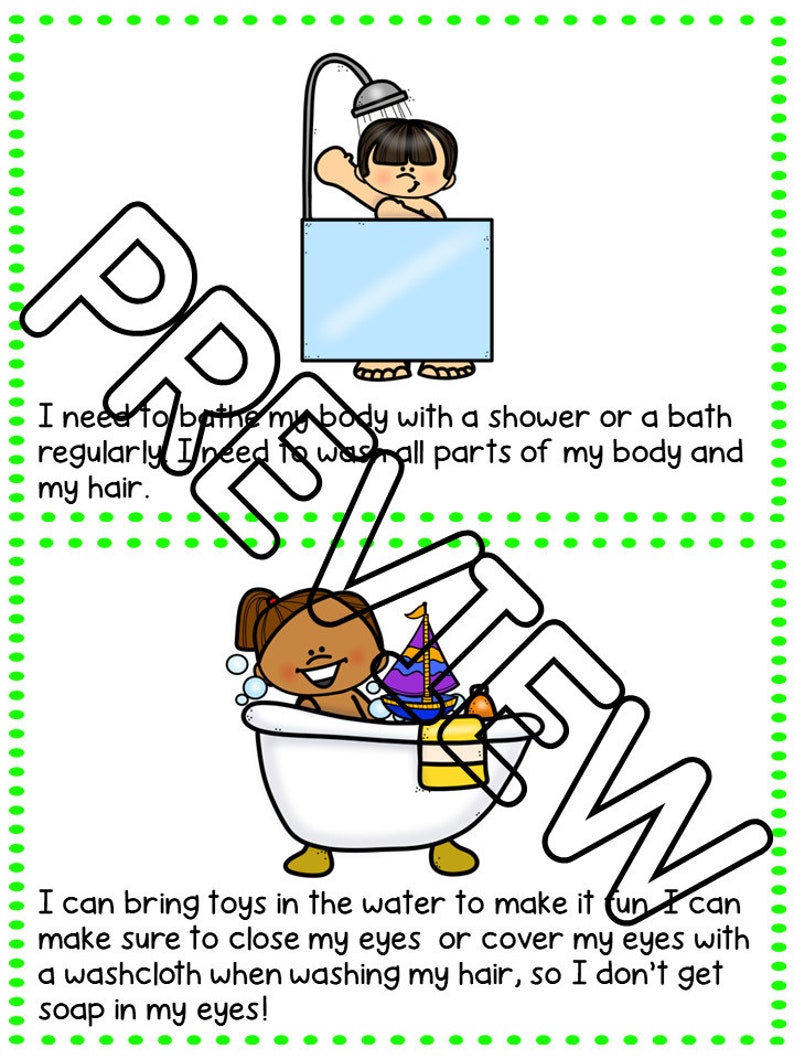 Taking Care of My Body Social Skills Story, Personal Hygiene Social ...