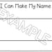 Personalized Name Workbook, Printable Name Book, Editable Name Activity ...