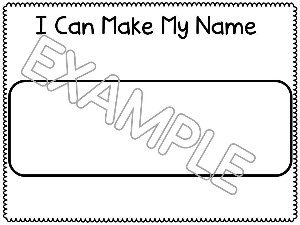 Personalized Name Workbook, Printable Name Book, Editable Name Activity ...