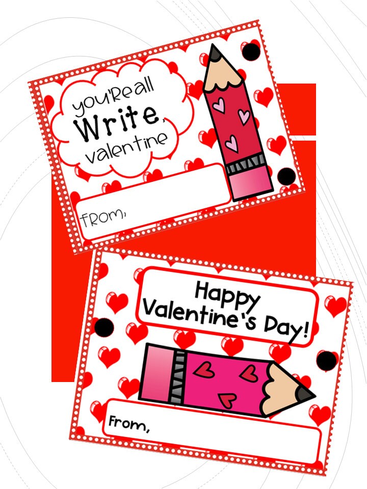 Valentine's Day Cards for Kids, Valentines, Printable Valentines Cards ...