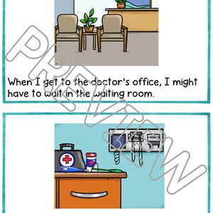 Going to the Doctor Social Skills Story, Getting a Checkup, Health ...