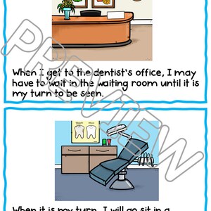 Going to the Dentist Printable Social Skills Story, First Dentist Visit ...