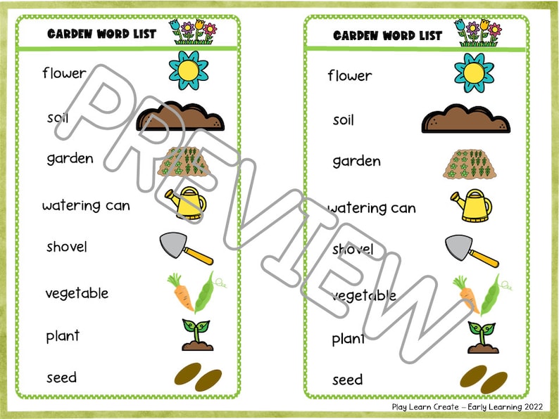 Garden Dramatic Play, Pretend Play Set, Garden Store Play, Preschool ...