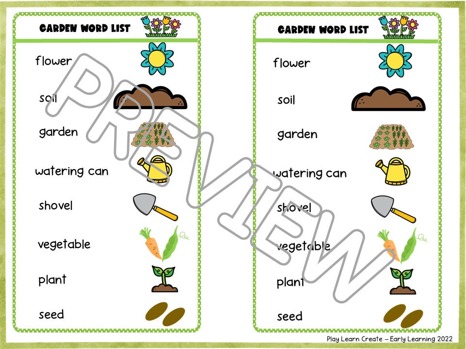 Garden Dramatic Play, Pretend Play Set, Garden Store Play, Preschool ...