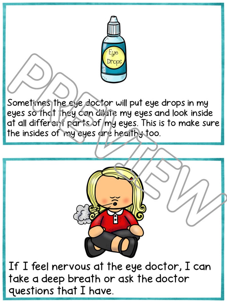 Going to the Eye Doctor Social Skills Story, Optometrist Social Skills ...
