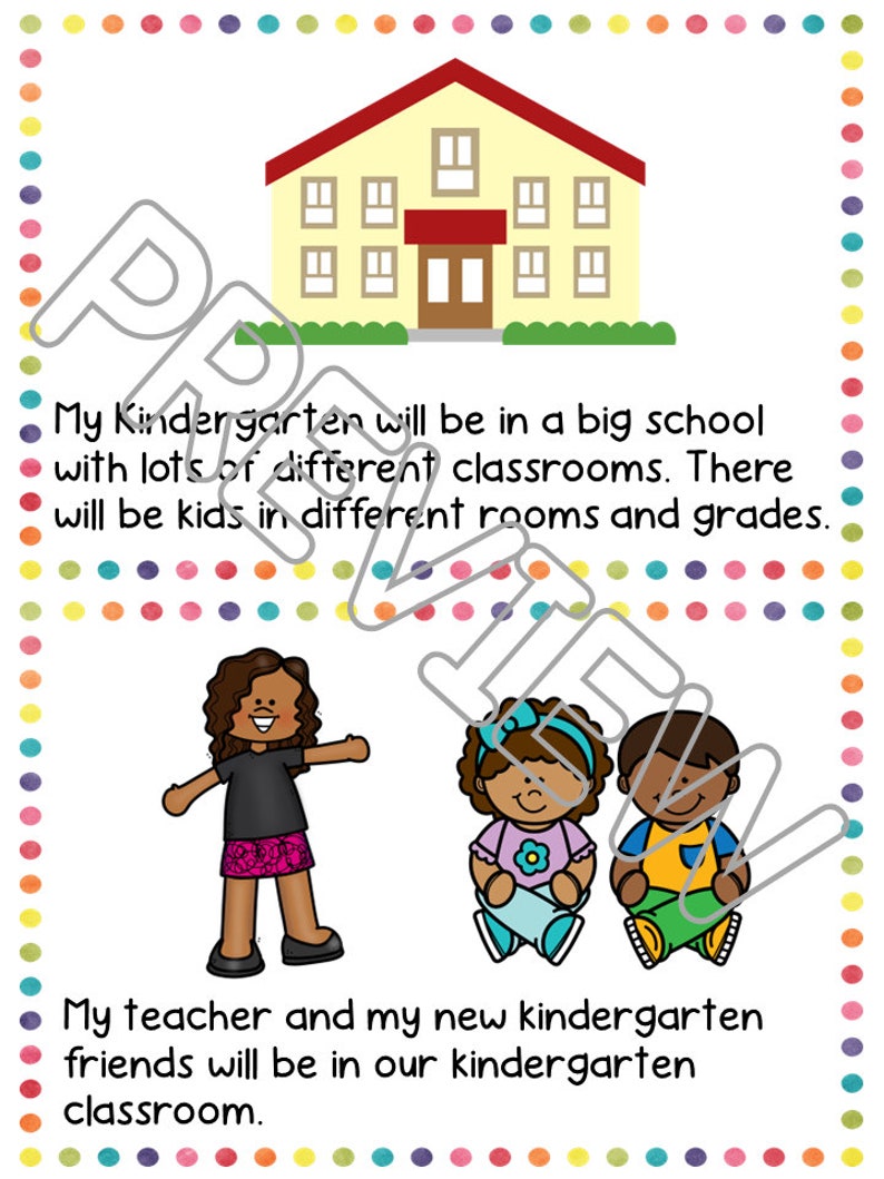 Starting Kindergarten Social Skills Story, Going to Kindergarten ...