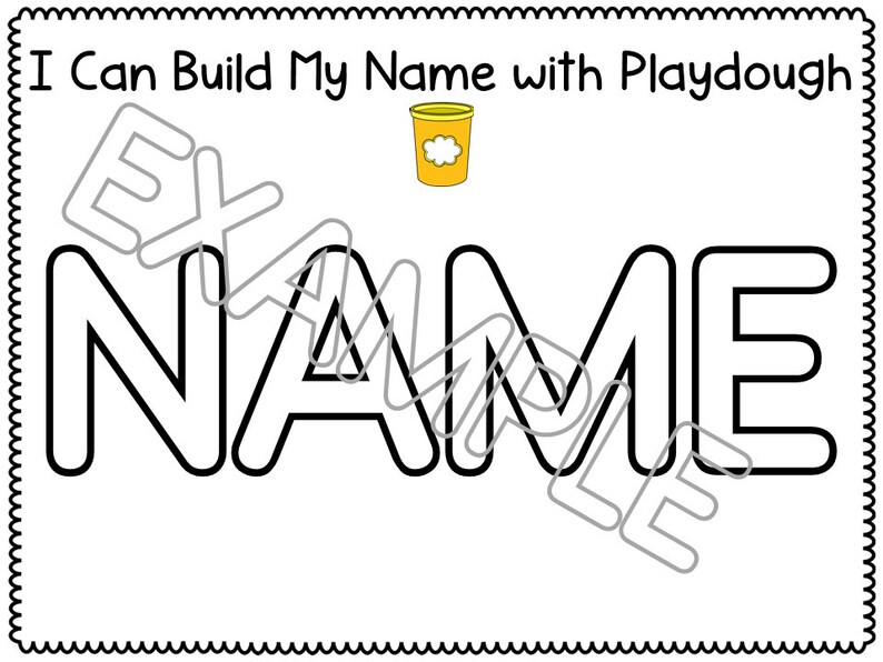 Personalized Name Workbook, Printable Name Book, Editable Name Activity ...