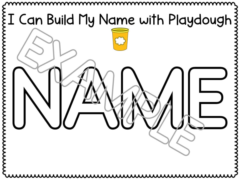 Personalized Name Workbook, Printable Name Book, Editable Name Activity ...