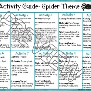 November Preschool Learning Binder, Spider Theme, Weather Theme ...