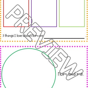 Printable Mother's Day Book, Preschool Mother's Day Project, Mother's ...