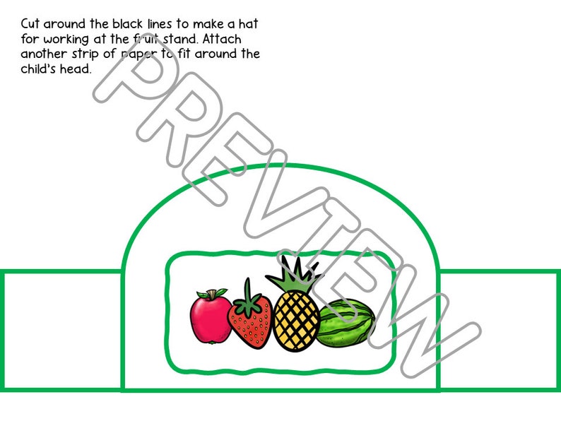Dramatic Play Set, Pretend Play Set, Fruit Stand or Farmer's Market ...