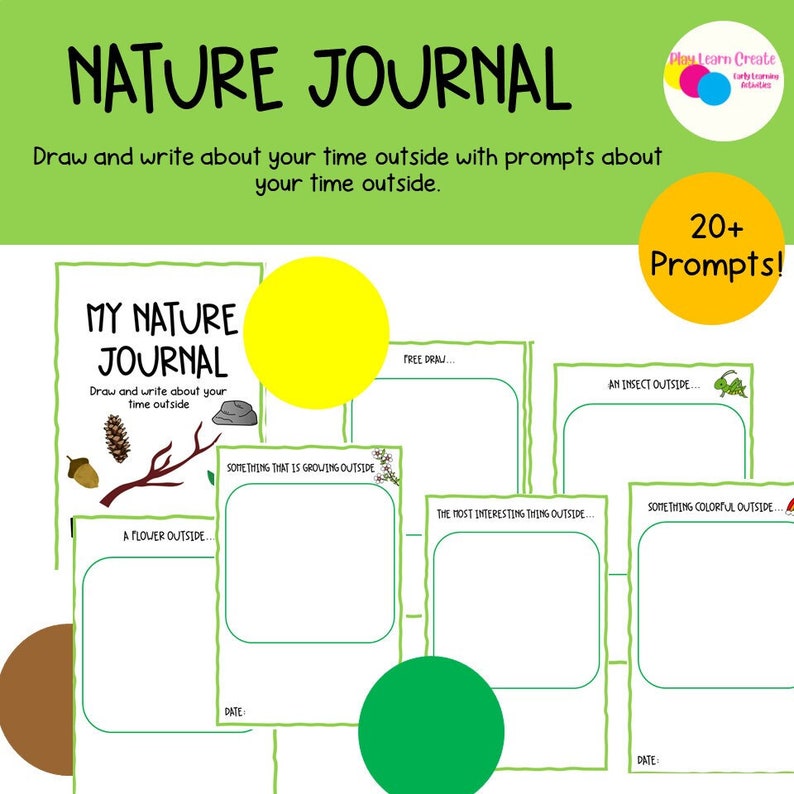 Nature Journal for Kids, Writing for Kids, Nature Activity, Outdoor ...