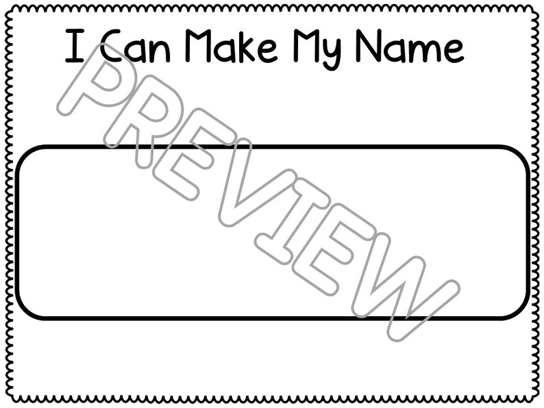 Personalized Name Book for Class, Custom Name Books, Name Practice ...