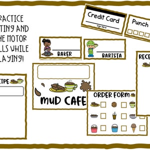 Mud Kitchen Cafe Dramatic Play, Outdoor Pretend Play Set, Summer ...