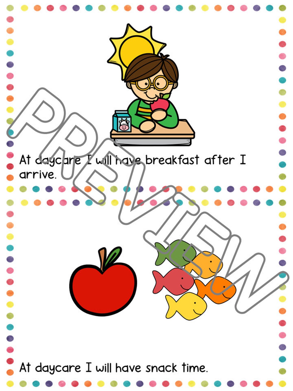 Going to Daycare Social Skills Story, Printable Social Skills Story ...