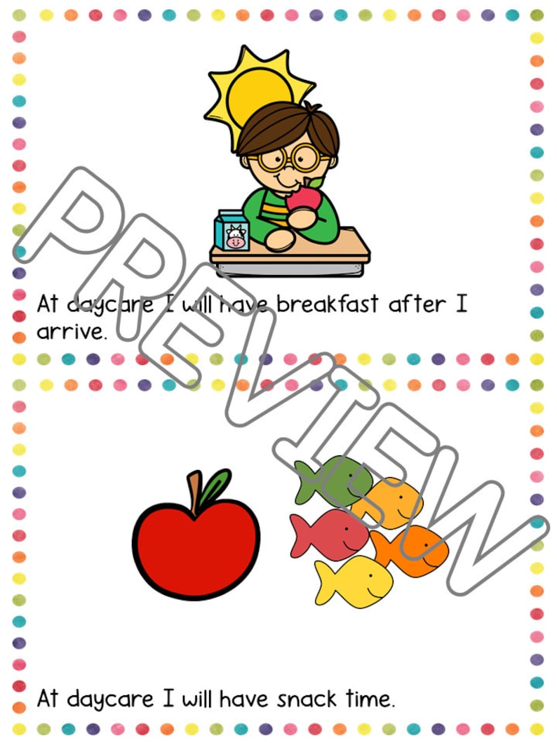 Going to Daycare Social Skills Story, Printable Social Skills Story ...