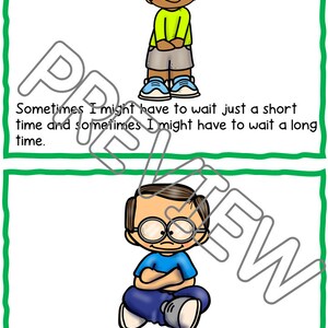 Waiting Social Skills Story, Patience Social Skills Story, Patience ...