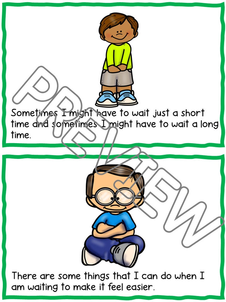 Waiting Social Skills Story, Patience Social Skills Story, Patience ...