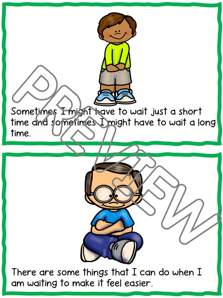 Waiting Social Skills Story, Patience Social Skills Story, Patience ...