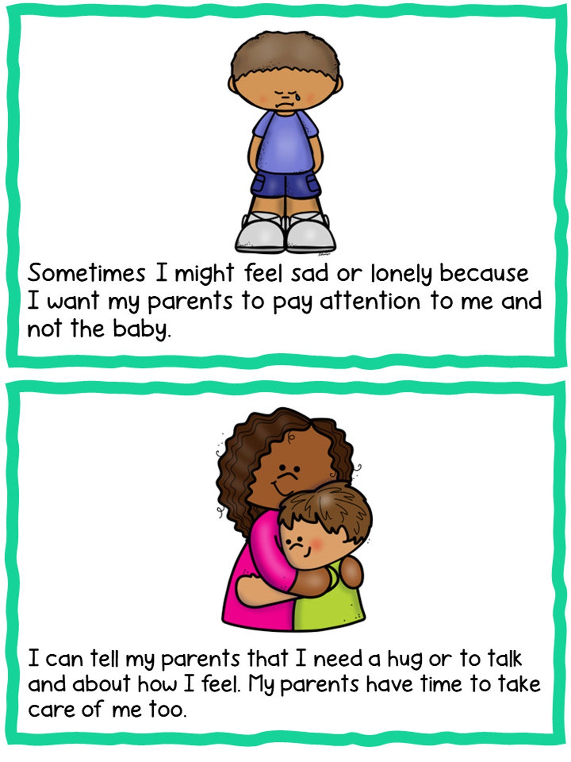 New Baby at Home Social Skills Story, Printable Social Skills Story ...