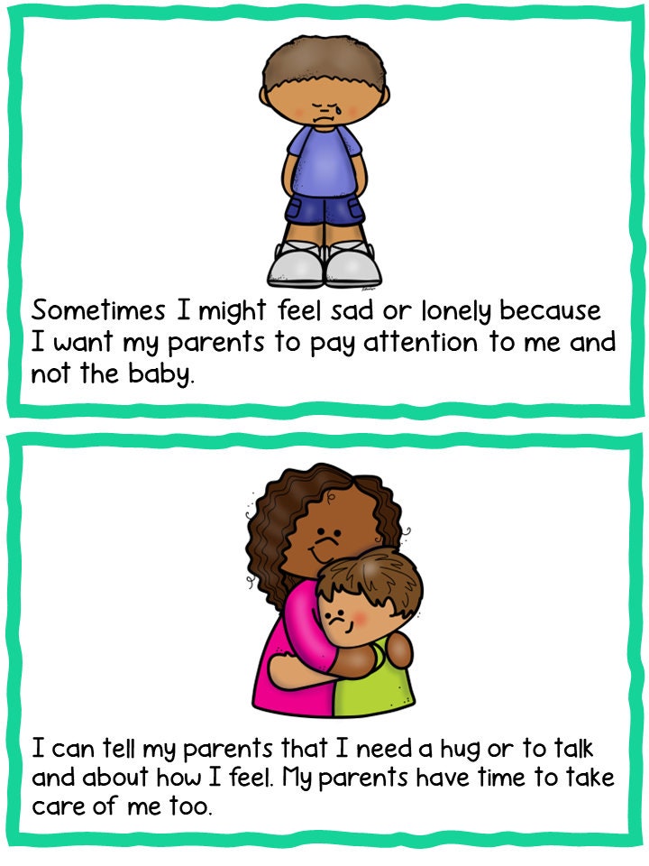 New Baby at Home Social Skills Story, Printable Social Skills Story ...