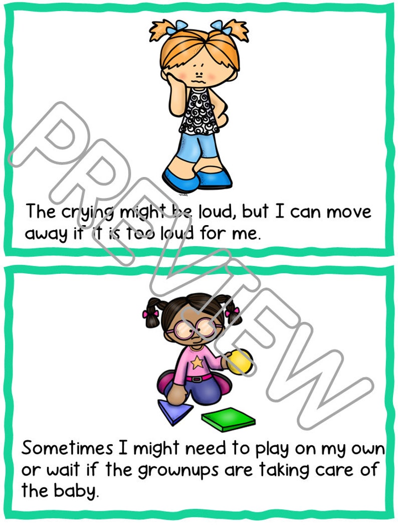 New Baby Social Skills Story, Printable Social Skills Story, Big ...
