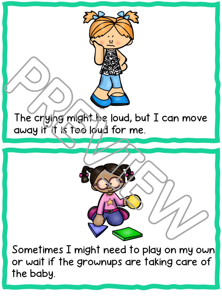 New Baby Social Skills Story, Printable Social Skills Story, Big ...