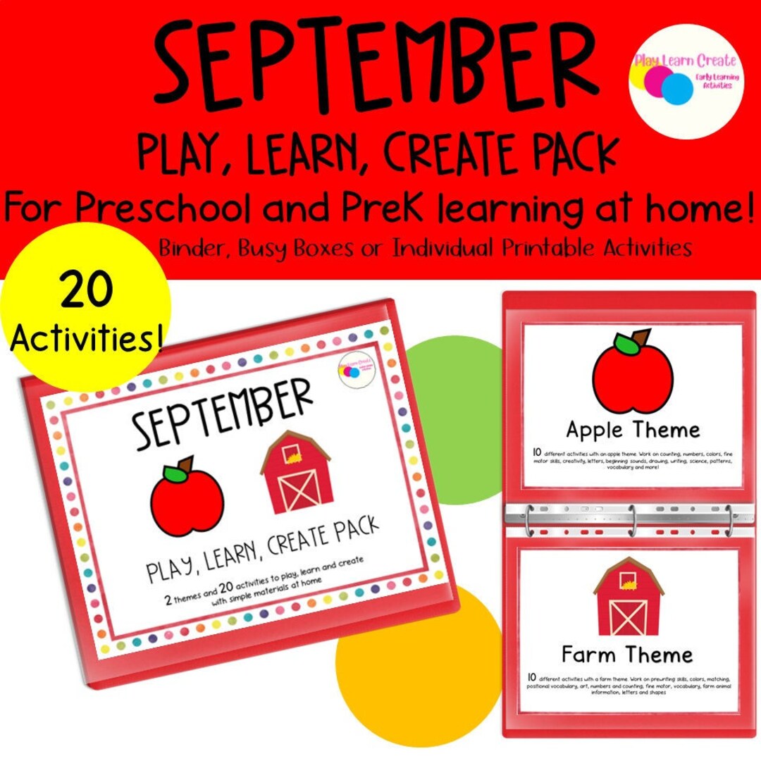 Preschool Learning Binder, Homeschool Learning Binder, Homeschool ...