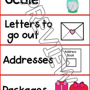 Valentine's Day Dramatic Play Set, Valentine's Day Post Office, Post ...