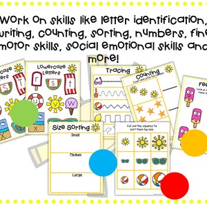 Preschool Summer Review Packet, Preschool Summer Activities, Preschool ...